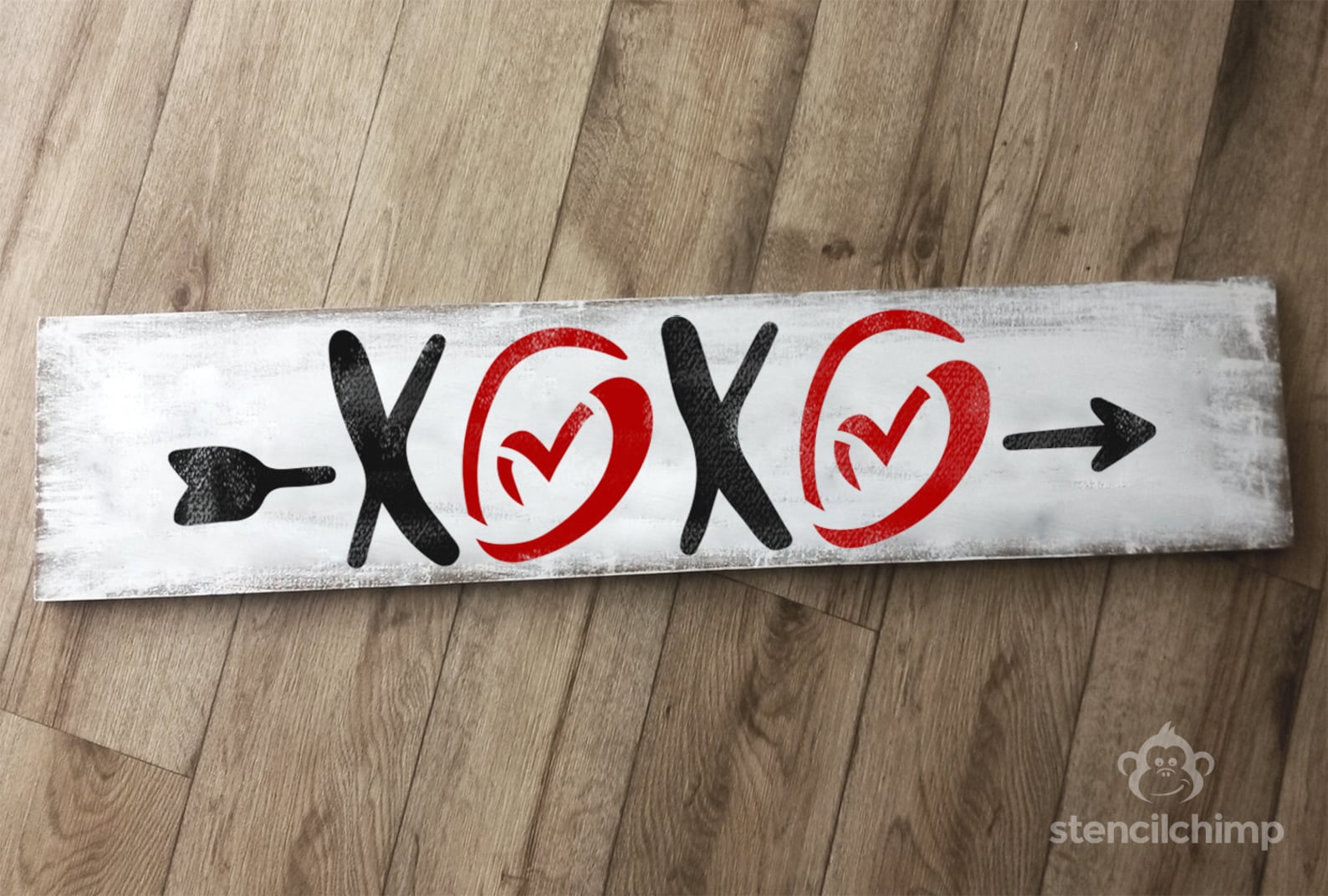 Valentine's Day Stencil XOXO Stencil XOXO With Arrow - Etsy