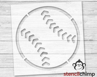 Baseball and Bats Stencil Reusable Baseball and Bats Stencil - Etsy