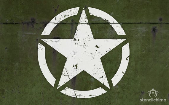 Military Star Card Design