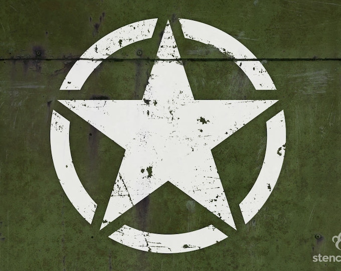 Military Star Stencil, Military Stencil for Patriotic Military Decor ...