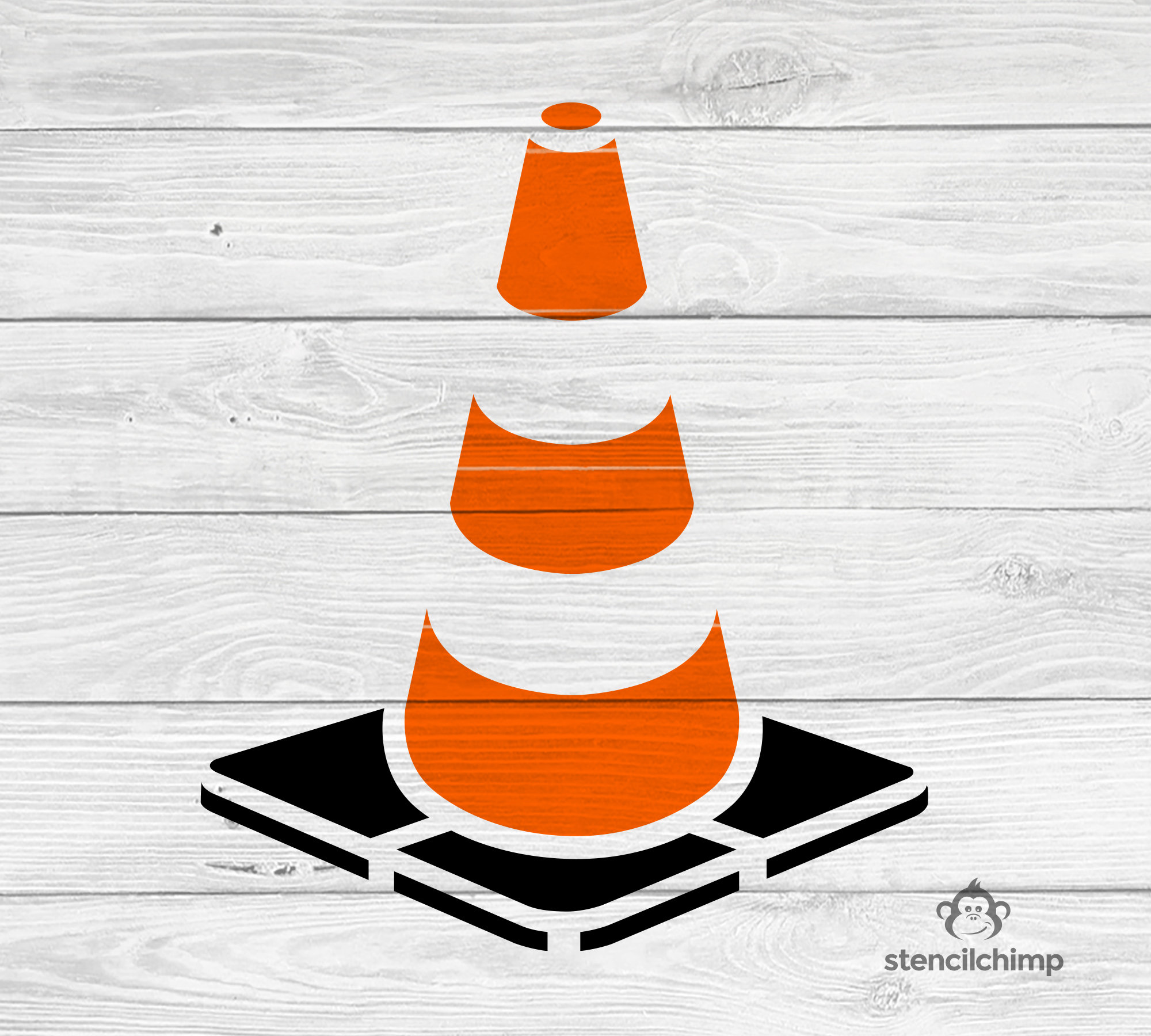 Road Cone Stencil Construction Stencil for Kids Room Stencil - Etsy.de