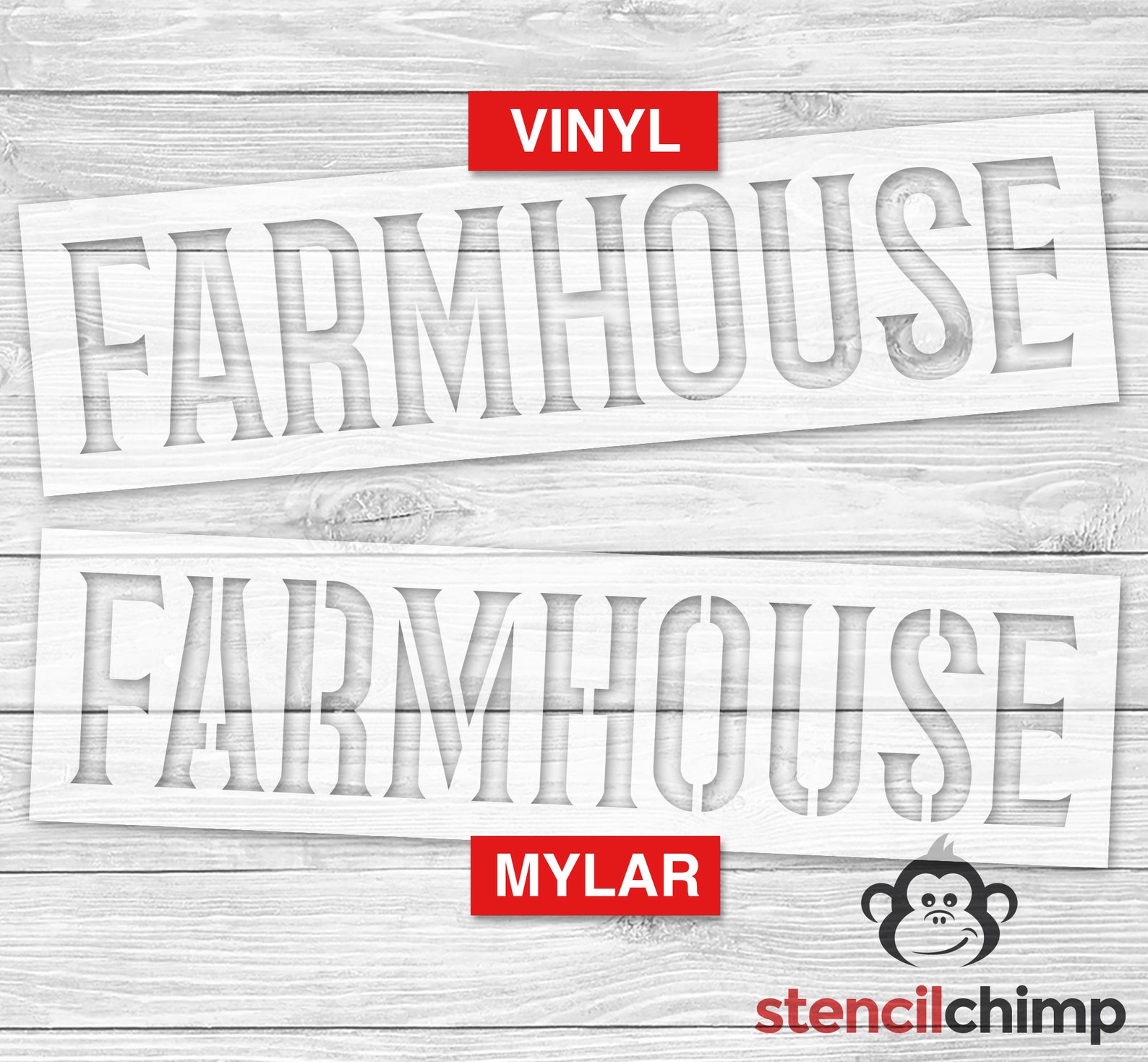 Farmhouse Stencil Old Farm Stencil for Wood Sign Rustic | Etsy