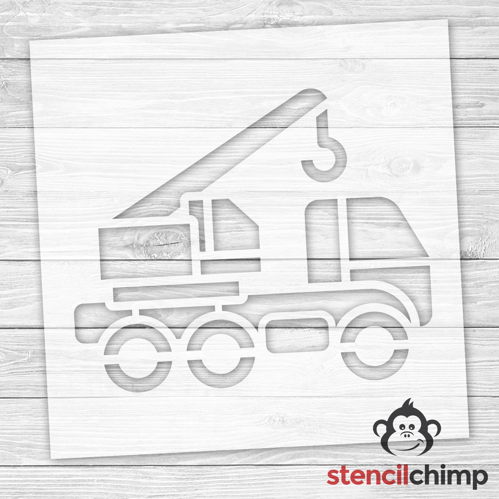 Crane Truck Stencil Construction Stencil for Kids Room | Etsy