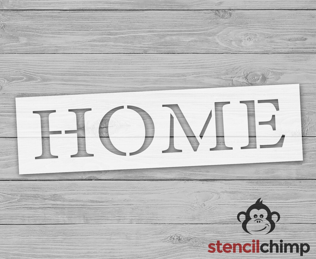 Home Stencil, Old Farmhouse Stencil, Serif Font for Wood Sign, Rustic ...