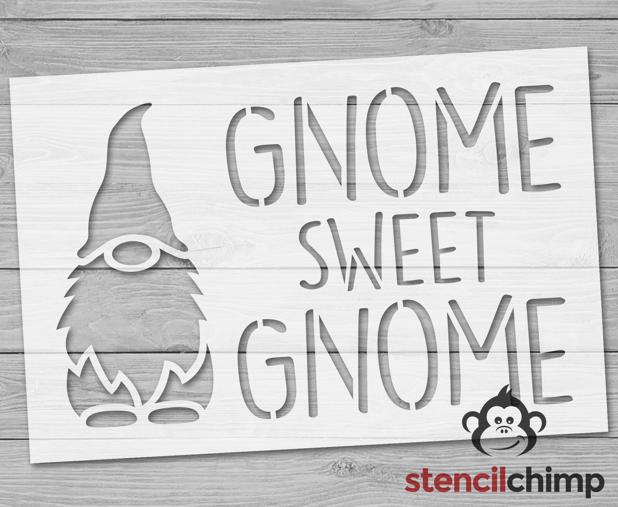 Gnome Sweet Gnome Stencil for Garden Sign Garden Stencil - Etsy