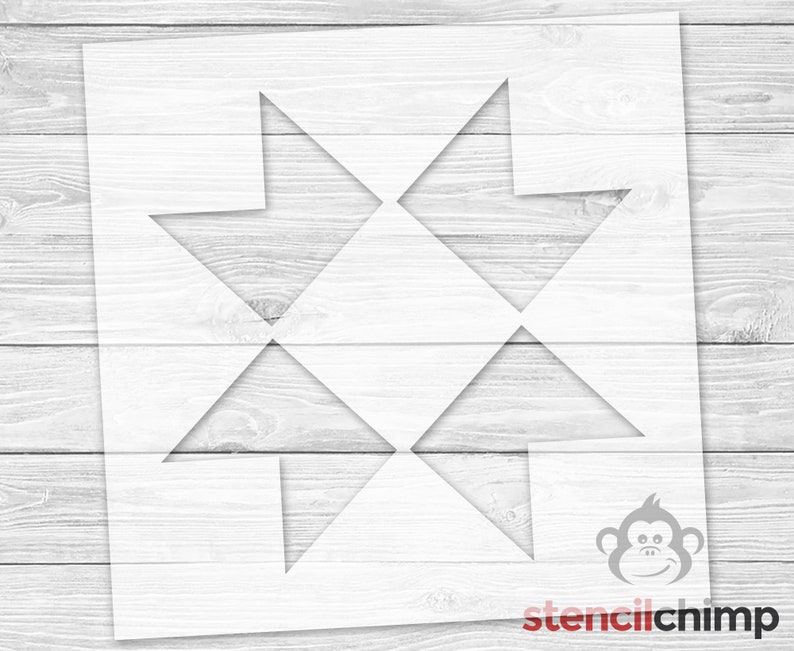 Barn Quilt Stencil Barn Stencil Farmhouse Stencil DIY - Etsy