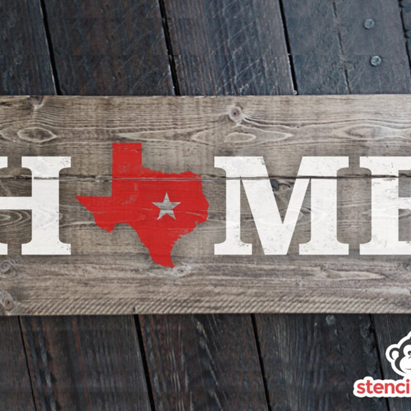 Texas Stencil - Etsy