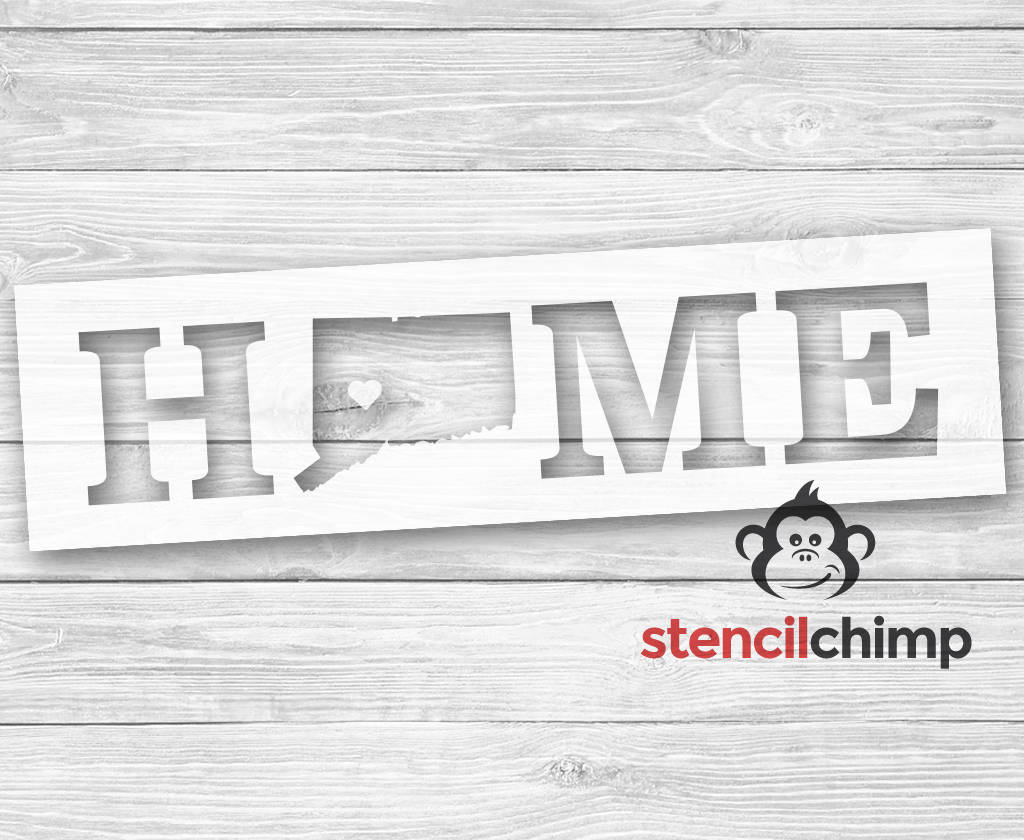 Connecticut Stencil for DIY Pallet Art Connecticut State - Etsy