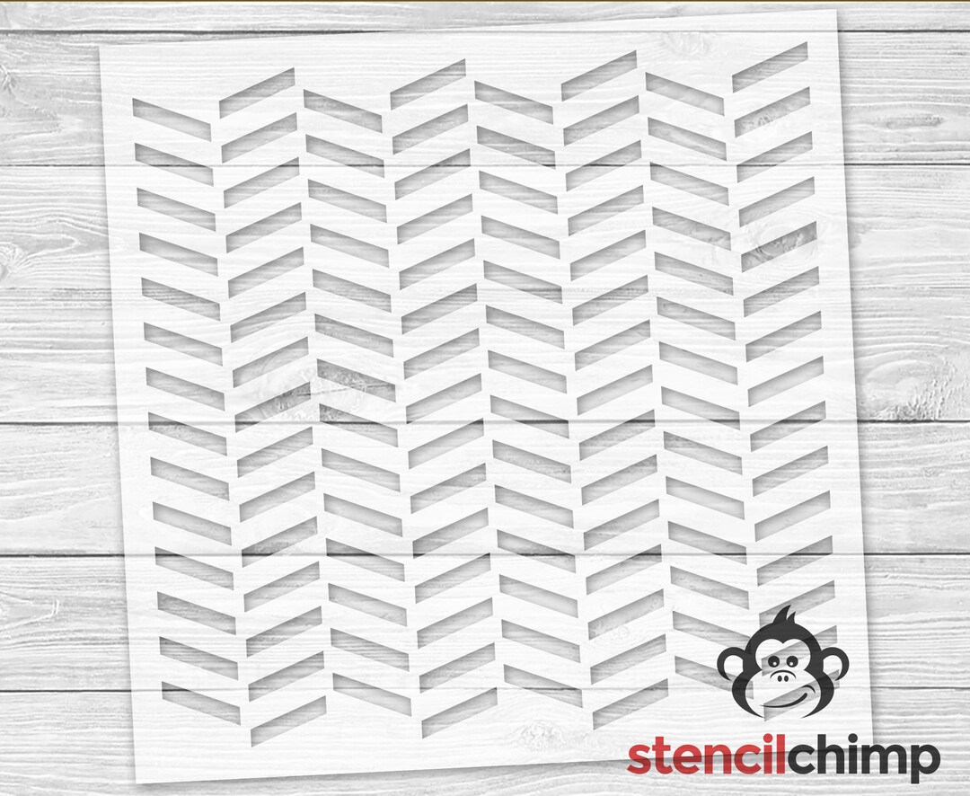 Chevron Stencil, Pattern Stencil for Home Decor, DIY Wall Stencil ...