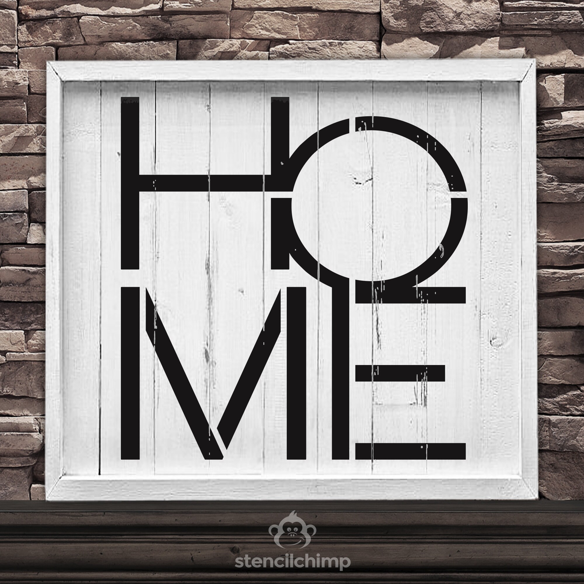 Modern Home Stencil Farmhouse Stencil Housewarming Stencil | Etsy