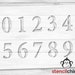 Serif Numbers Stencil Bold Font Mailbox Numbers 0, 1, 2, 3, 4, 5, 6, 7 ...