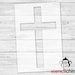 Christian Cross Stencil | Traditional Cross Stencil | Church Stencil ...