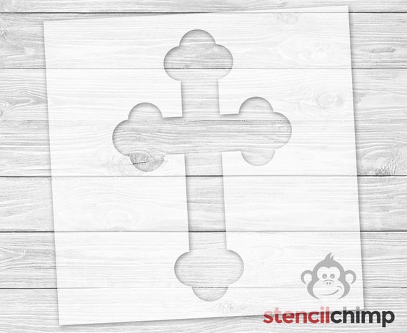 Christian Cross Stencil Cross Stencil Church Stencil DIY | Etsy