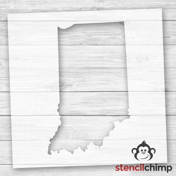 Indiana State Outline Stencil Indiana Stencil for DIY Pallet | Etsy
