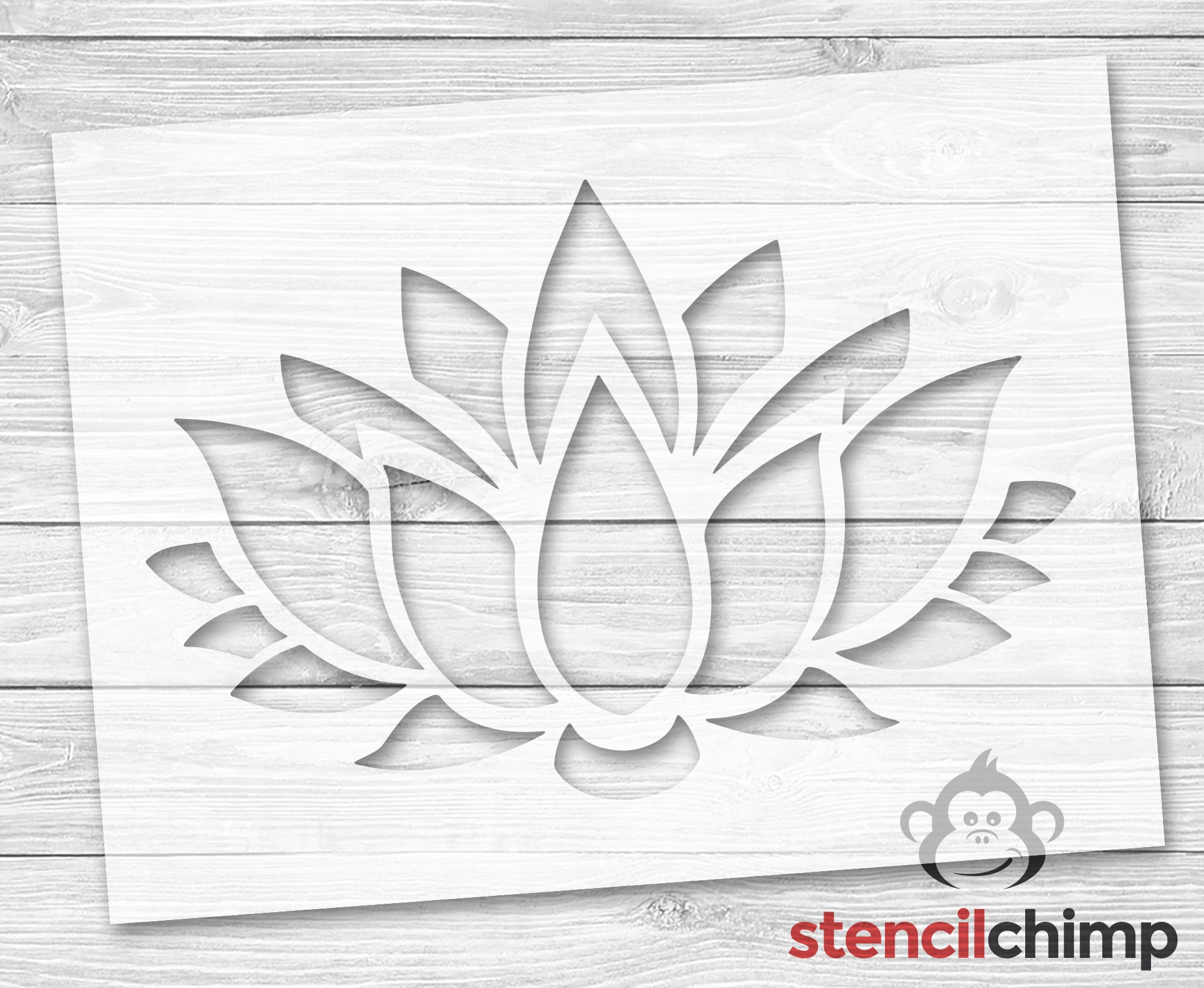 Lotus Flower Stencil Lotus Stencil Garden Stencil Plant | Etsy