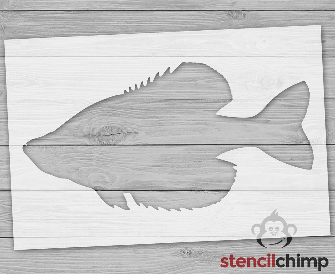 Stencil, Crappie Stencil, Fish Stencil for Wood Sign, Fishing Stencil ...