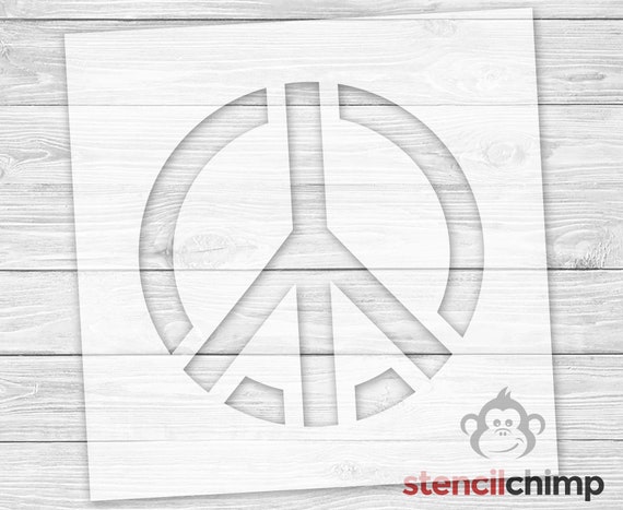 Peace Sign Stencil Peace Stencil for Signs DIY Pallet Art | Etsy