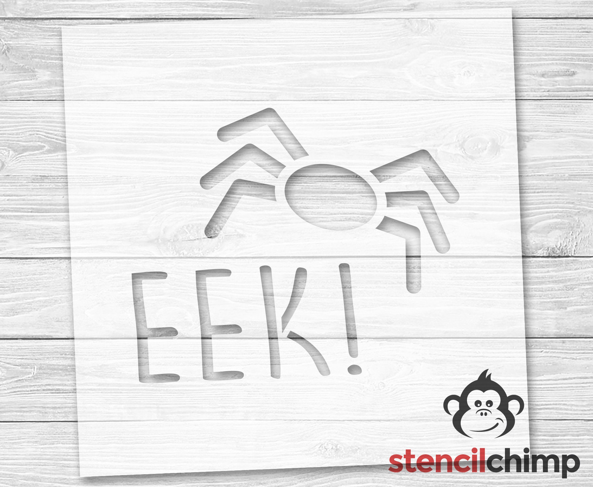 EEK Spider Stencil EEK Stencil Halloween Stencil | Etsy