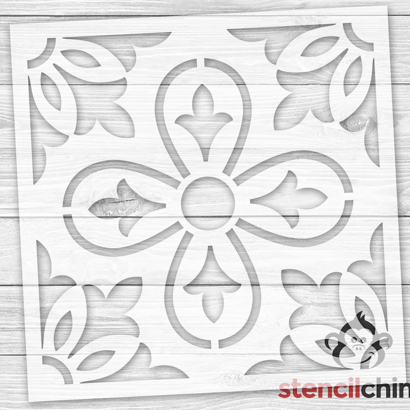 12 X 12 Tile Stencil - Etsy