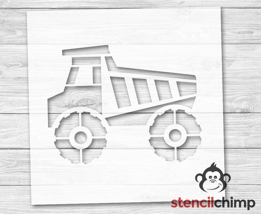 Dump Truck Stencil Construction Vehicle Stencil Boy Room - Etsy Australia