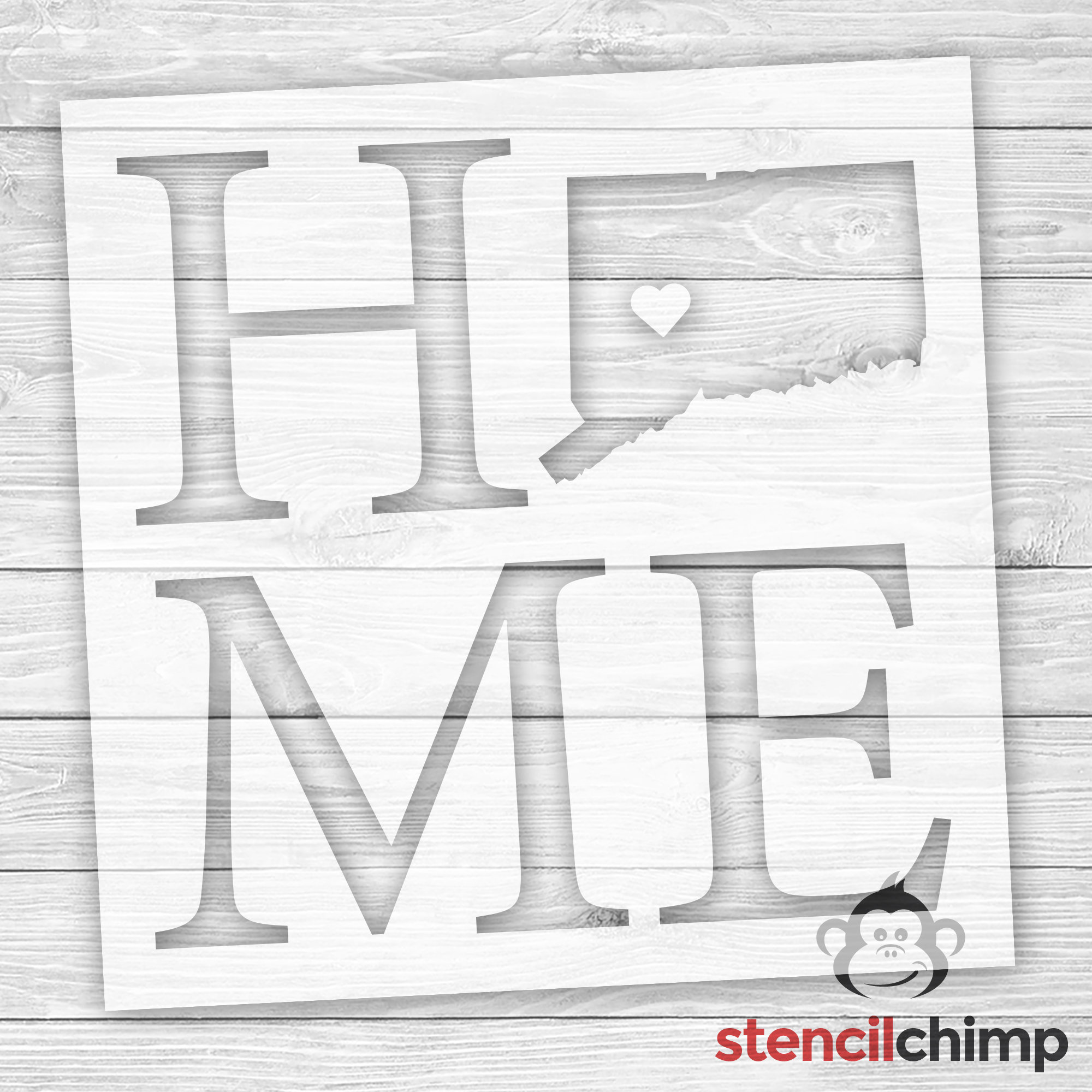 Stencil Connecticut Home Stencil Connecticut State Stencil | Etsy