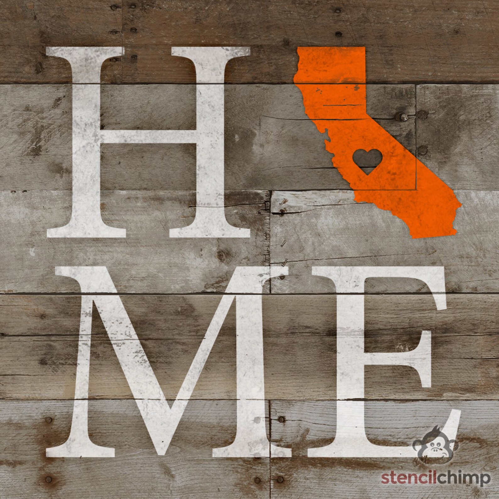 Stencil, California Stencil | California State Outline Stencil | US Map ...