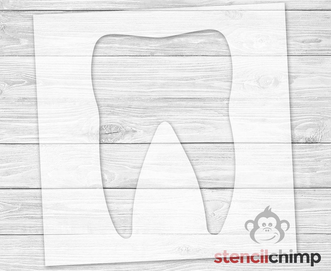 Tooth Stencil | Tooth Fairy Stencil for Kids | Dental Stencil | Dentist ...