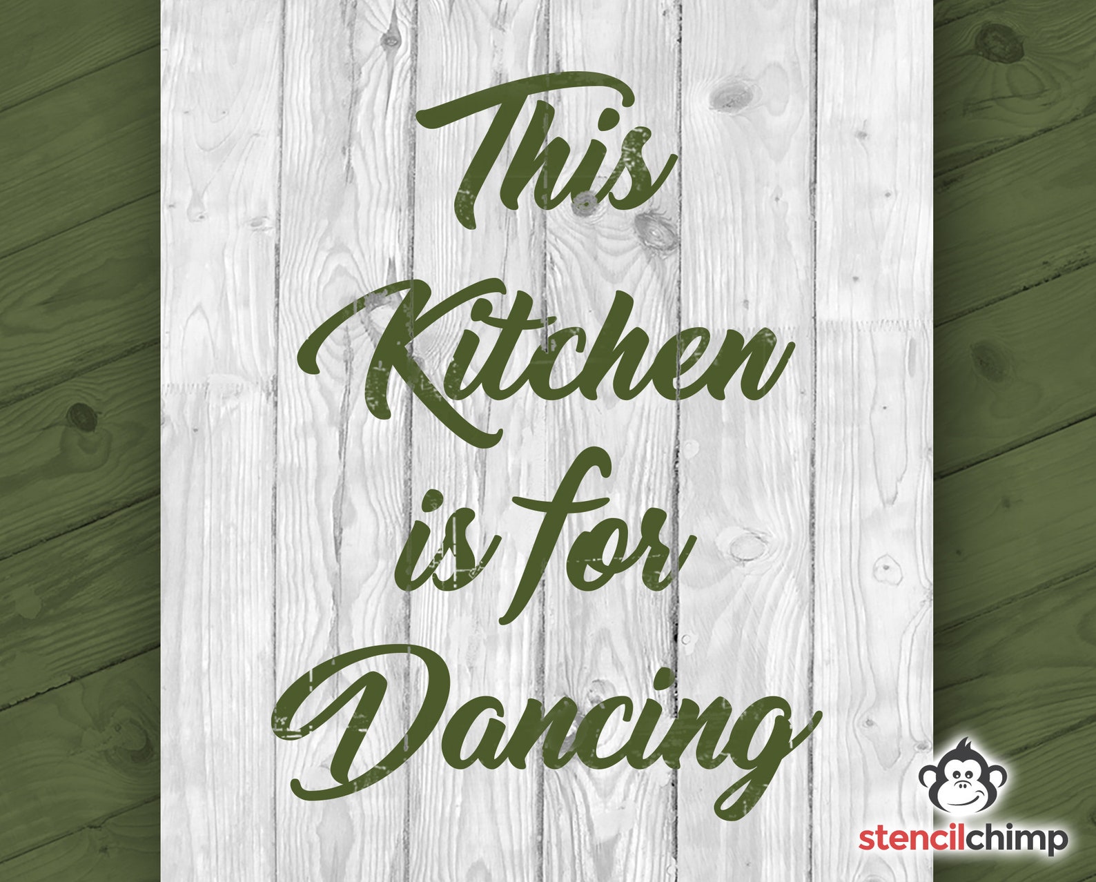 This Kitchen is for Dancing Stencil Funny Sign Stencil - Etsy