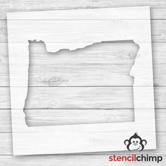 Oregon Stencil Oregon State Outline Stencil State Stencil - Etsy