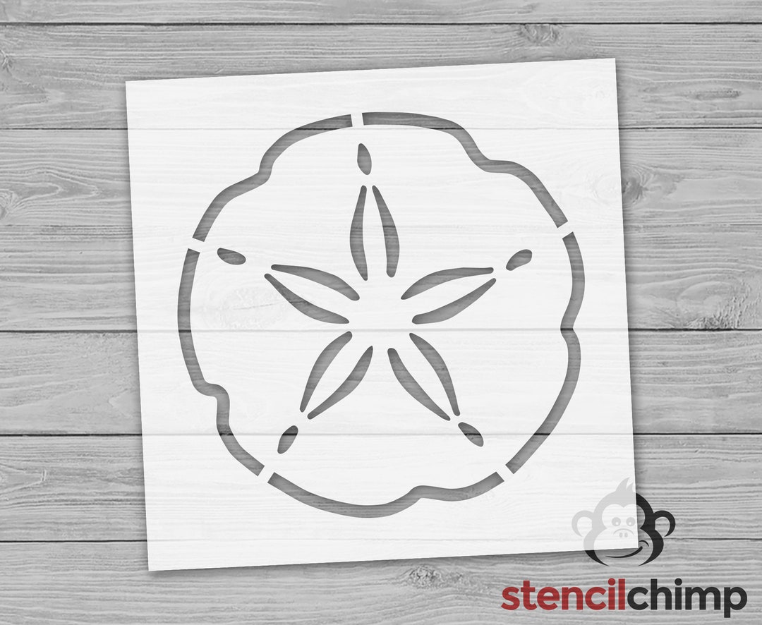 Sand Dollar Stencil for Beach Decor, Ocean Stencil for Under the Sea ...