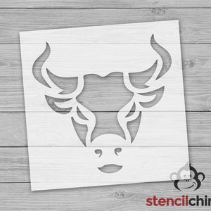 Bull Head Stencil, Farm Stencil for Wood Sign, DIY Art Stencil, Farm ...
