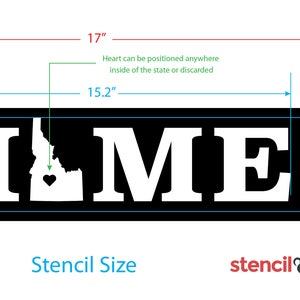 Idaho Stencil | Love Your Home State Stencil | Home Stencil ...