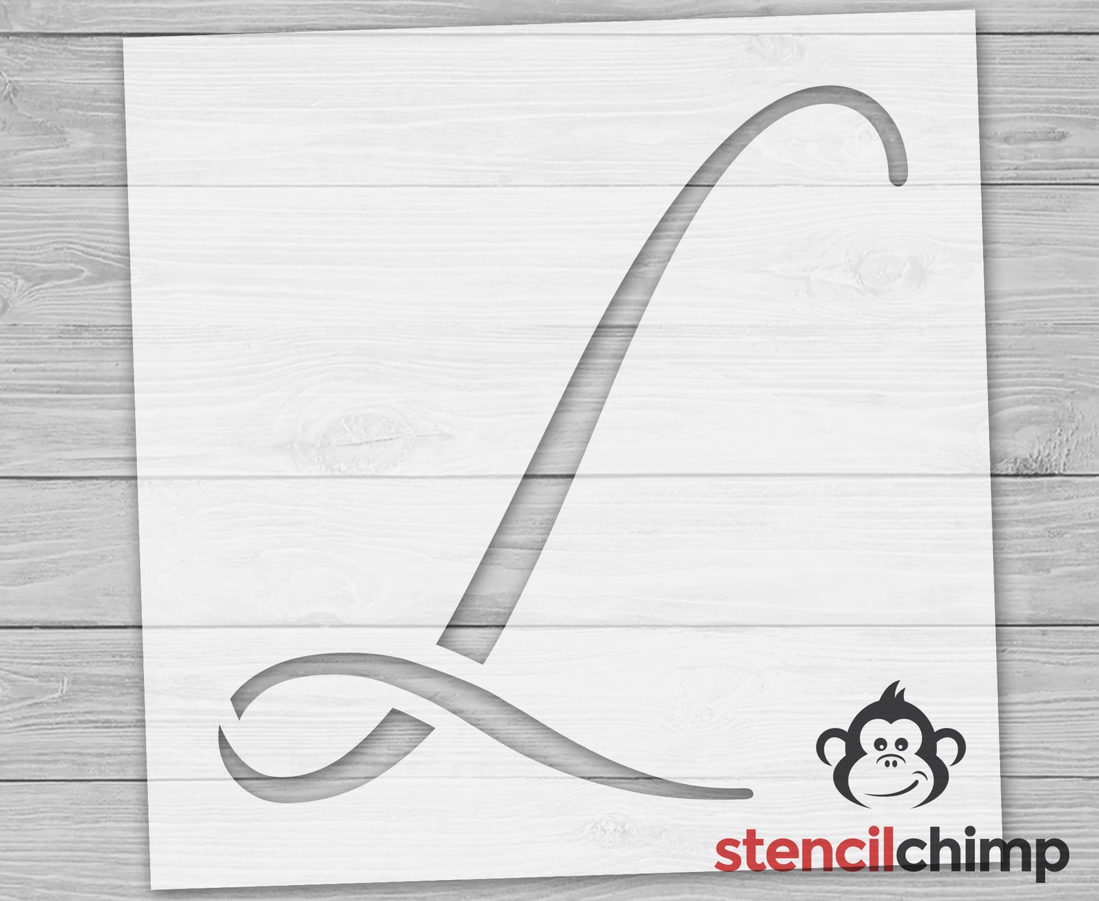 Letter L Stencil for Sign Script Letter Stencil Monogram | Etsy