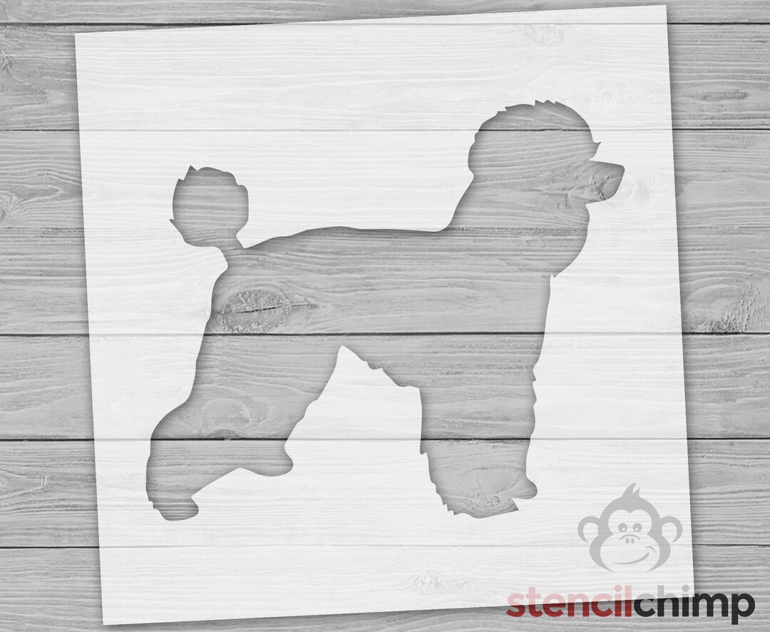 Poodle Stencil for Animal Lovers, Dog Stencil for DIY Craft - Etsy