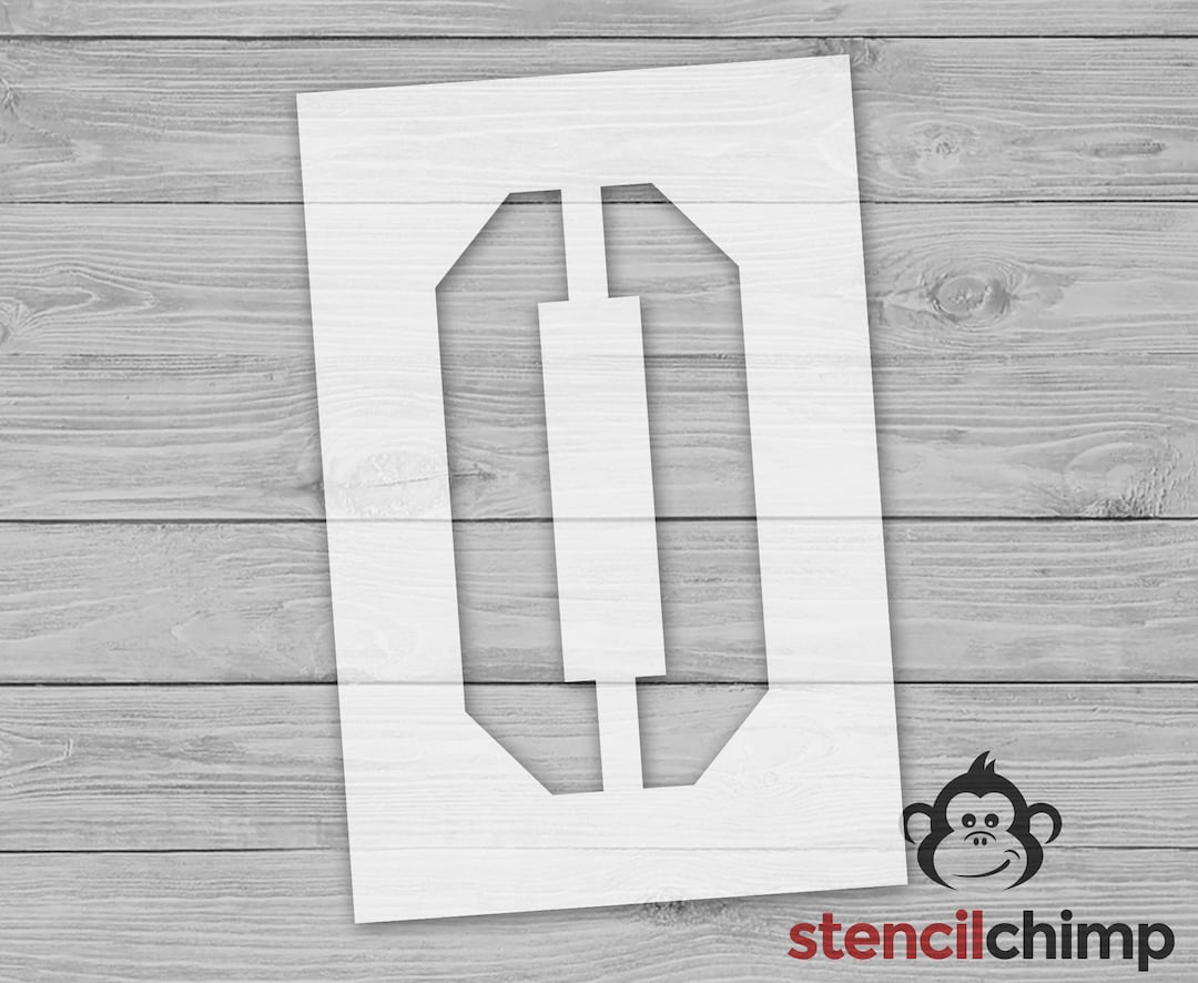 Sports Number 0 Stencil for Yard Painting, Jersey Number, House Number ...