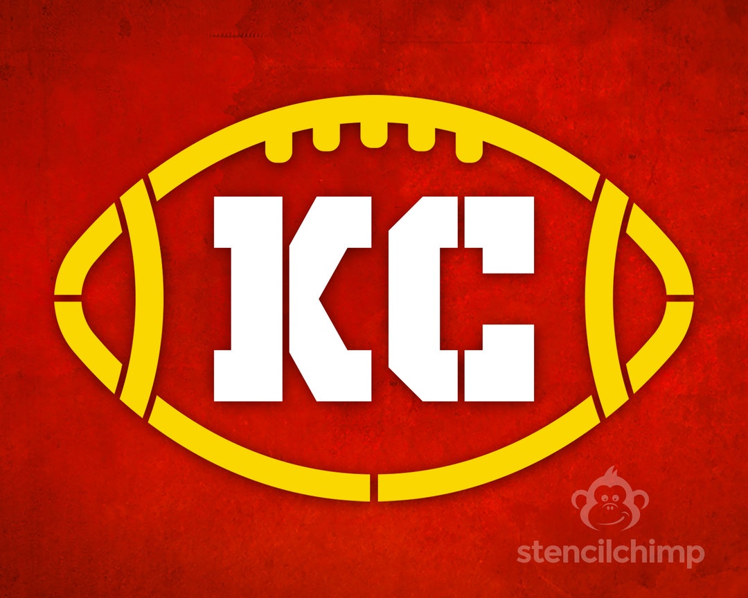 Kansas City Football Stencil | KC Football Stencil | DIY Pallet Art ...