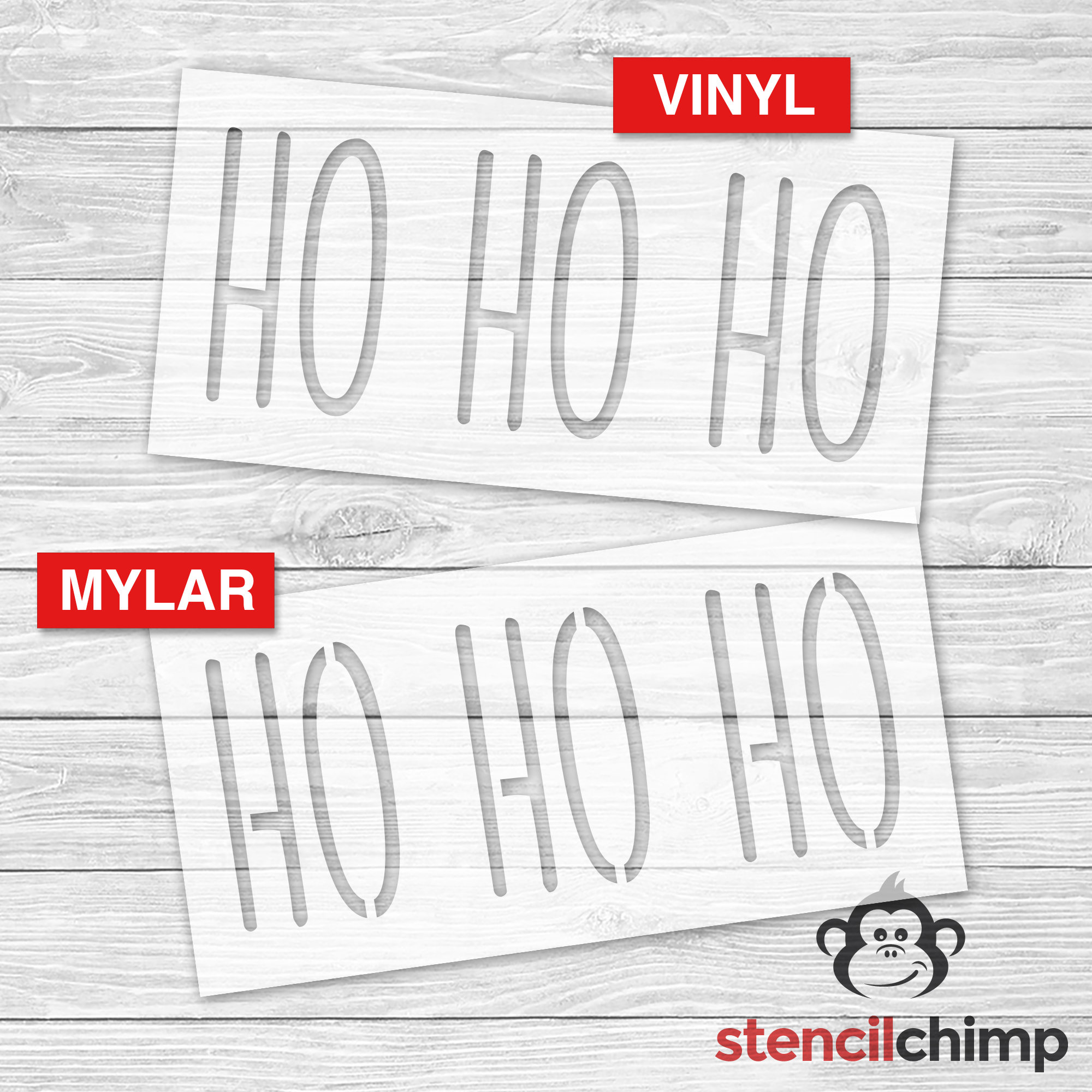 Ho Ho Ho Word Stencil Fun Christmas Stencil Rae Dunn Holiday | Etsy