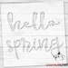 Hello Spring Stencil, April Showers Stencil, Hello Stencil for Door ...