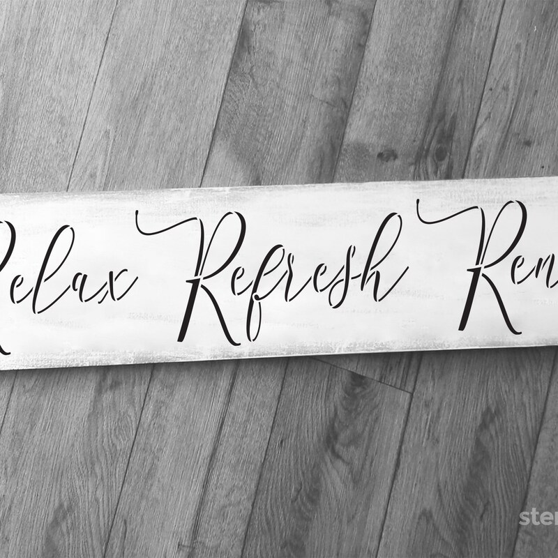 Relax Refresh Renew Sign - Etsy