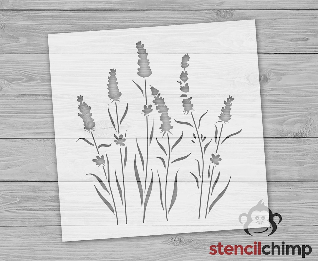 Lilac Flower Stencil for Garden Sign, Lilac Stencil for Painting ...