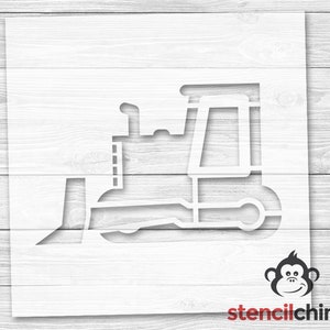 Bulldozer Stencil | Construction Vehicle Stencil Boy Room ...