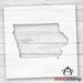 Stencil, Iowa Stencil | Iowa Outline Stencil | Iowa State Stencil ...
