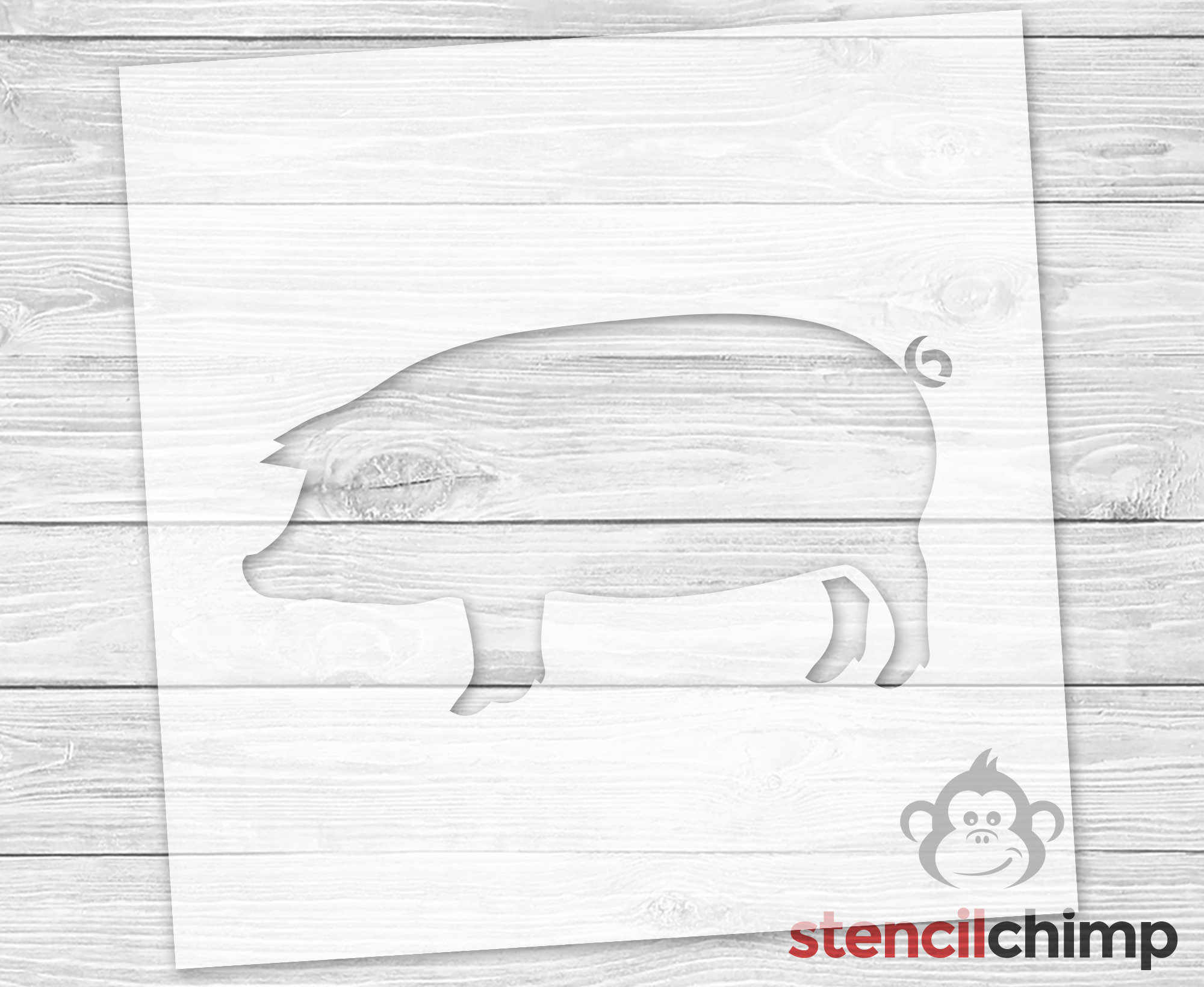Pig Stencil | Farm Animal Stencil | Kid Stencil for Wood Sign Pallet ...
