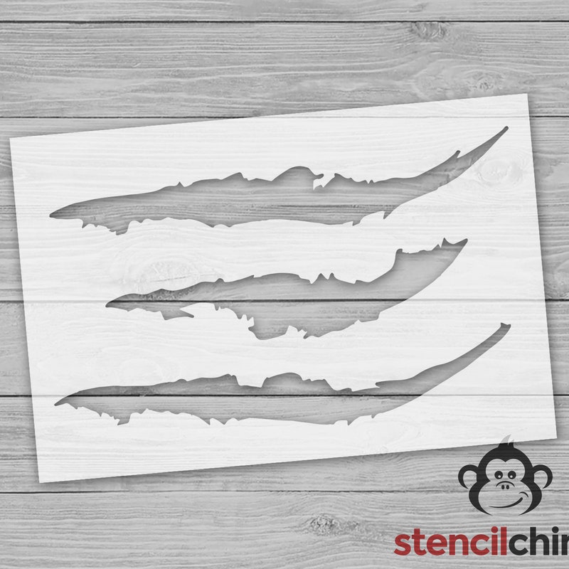 Dinosaur Scratch Stencil - Etsy
