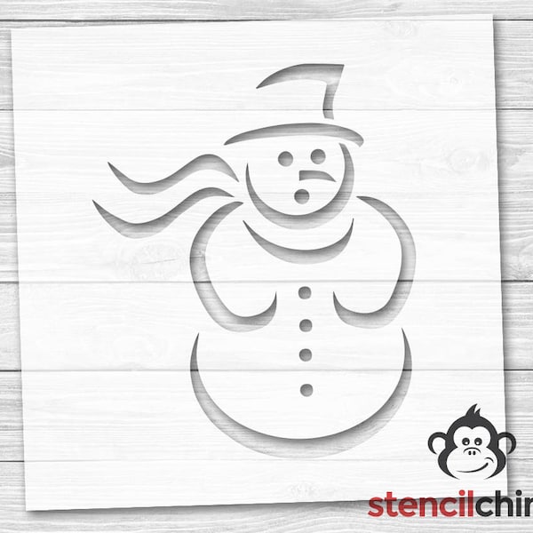 Snowman Stencils - Etsy