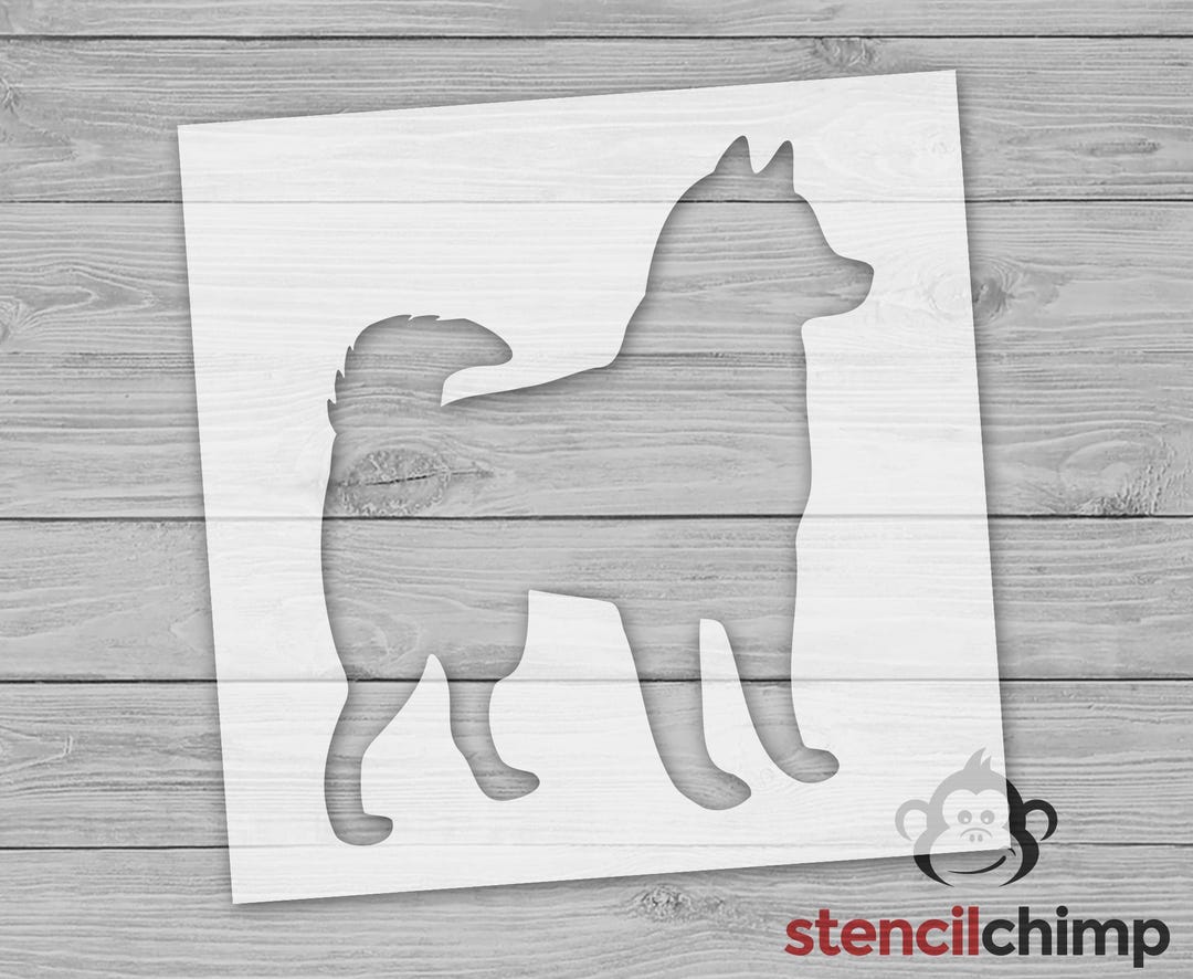 Husky Stencil, Dog Stencil, Dog Lover Stencil, Animal Lover Stencil ...