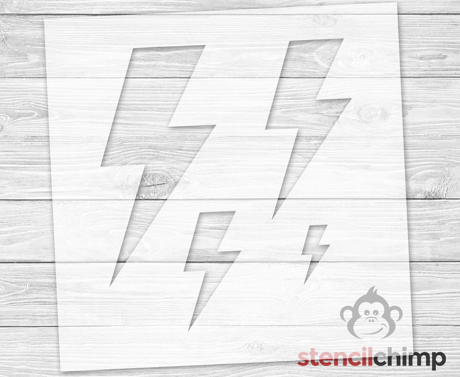 Lightning Bolts Stencil Weather Stencil Lightning Stencil - Etsy