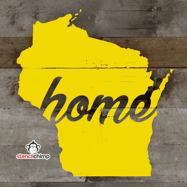 Wisconsin Home Sign - Etsy