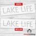Lake Life Stencil Stencil Lake House Decor Lake Stencil for Wood Sign ...