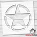 Military Star Stencil, Military Stencil for Patriotic Military Decor ...